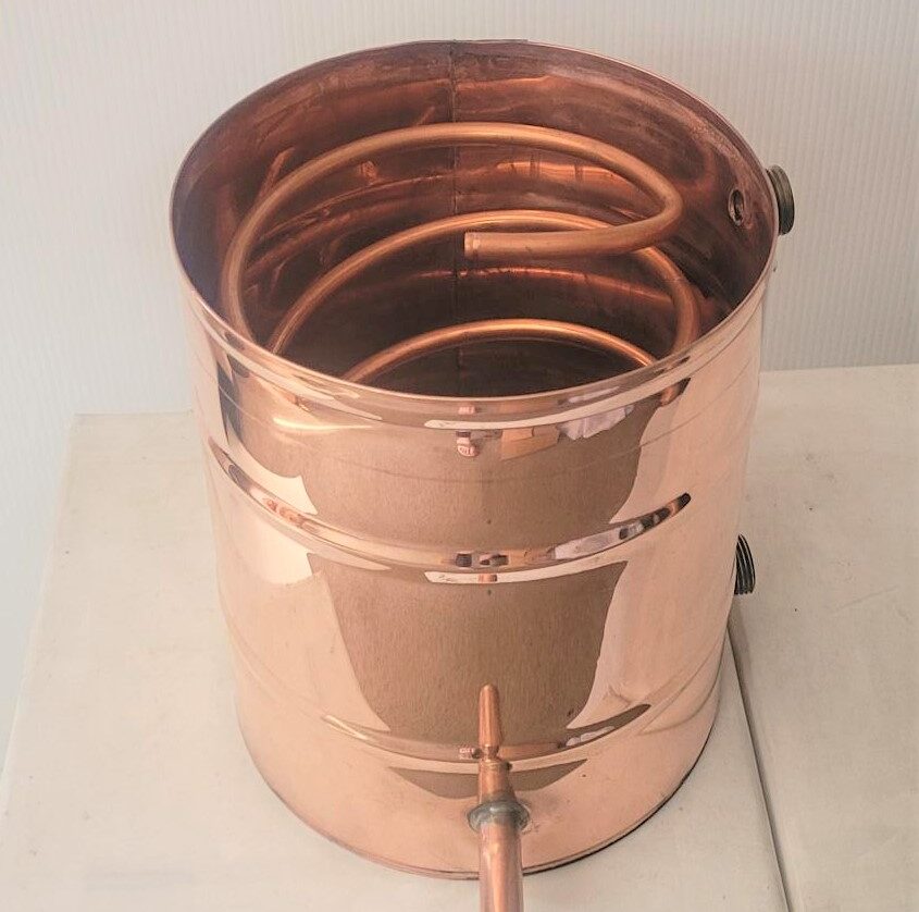 2.5-10 Gallon Moonshine Condenser Copper Worm