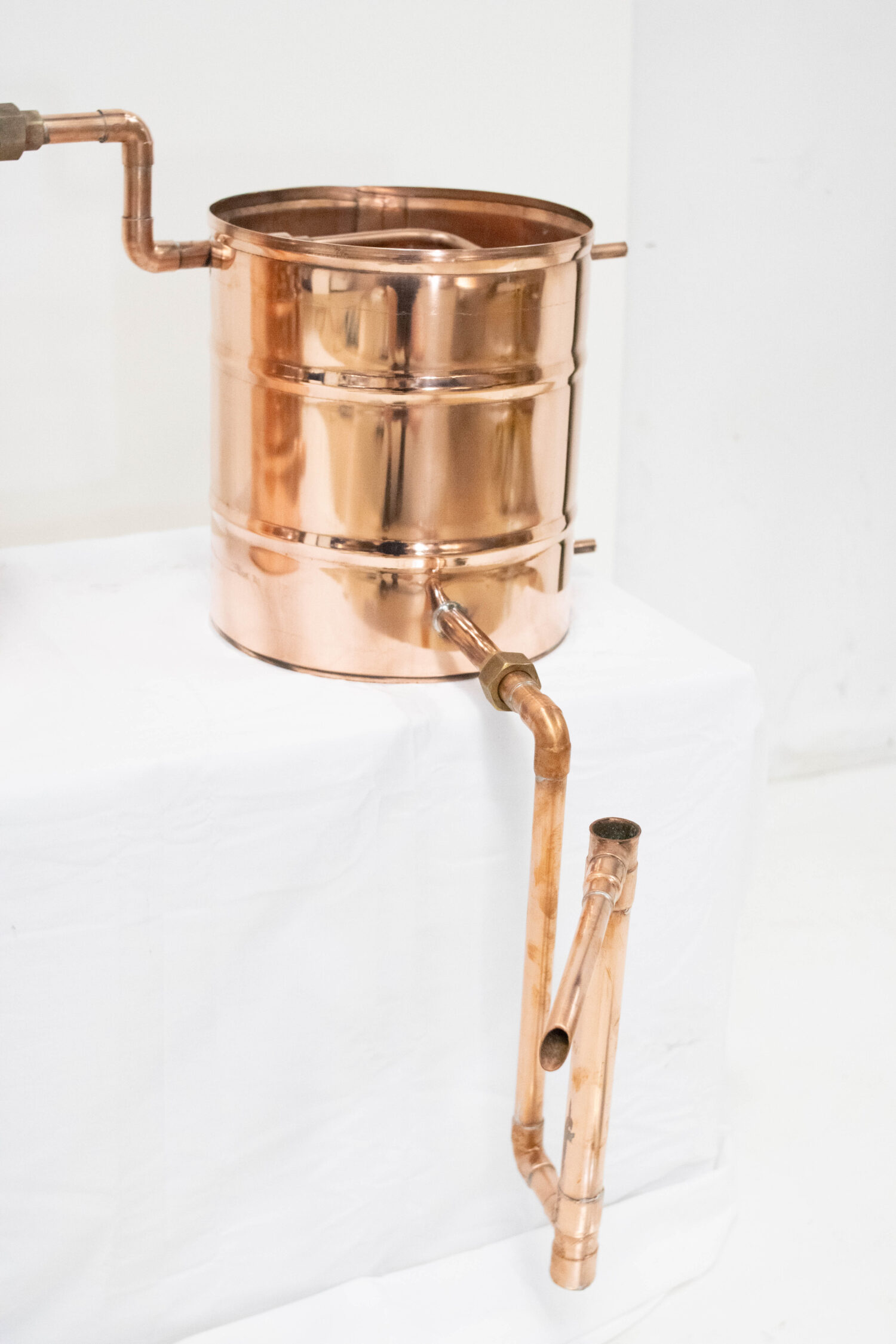 Copper Distillery Kit: 40 Gallon Large Alcohol Still & More