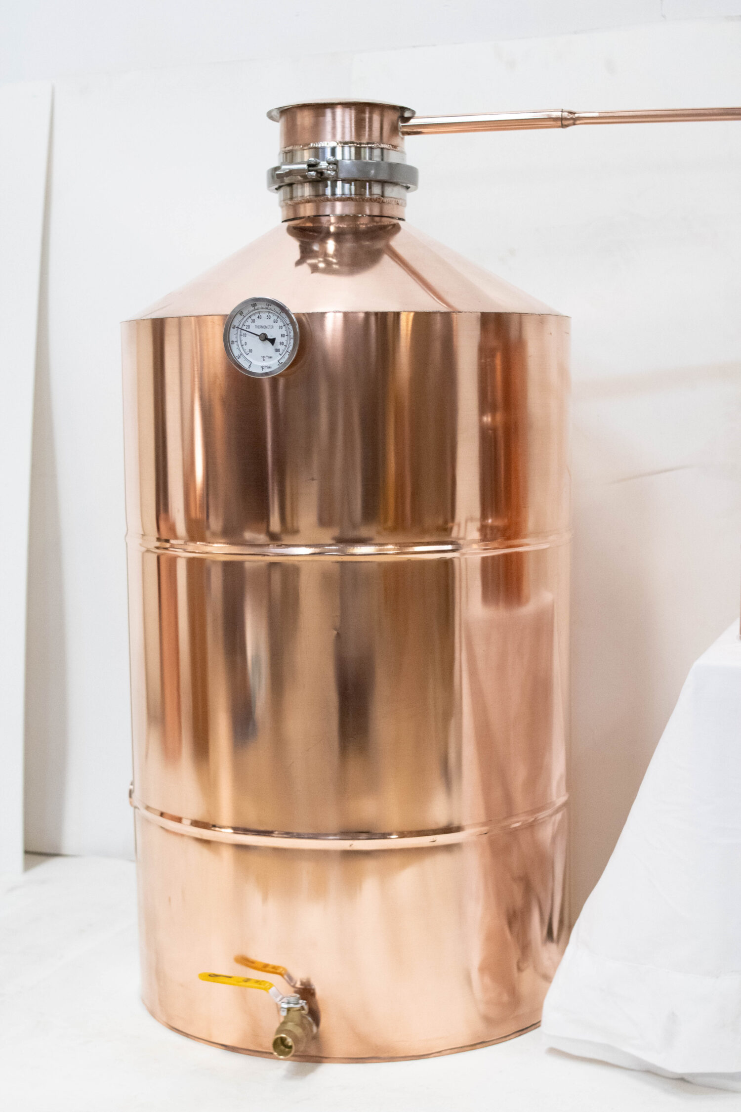 Copper Distillery Kit: 40 Gallon Large Alcohol Still & More