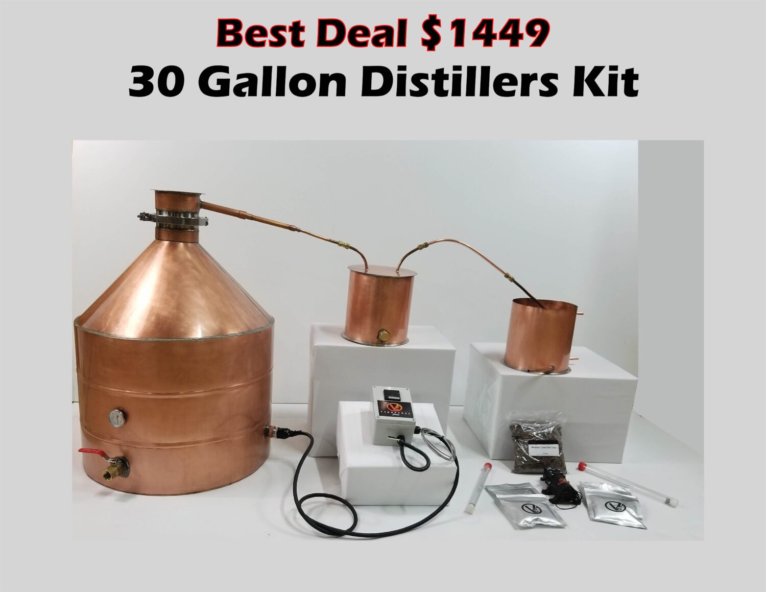 30 Gallon Copper Moonshine Still Kit for Sale | Vengeance Stills