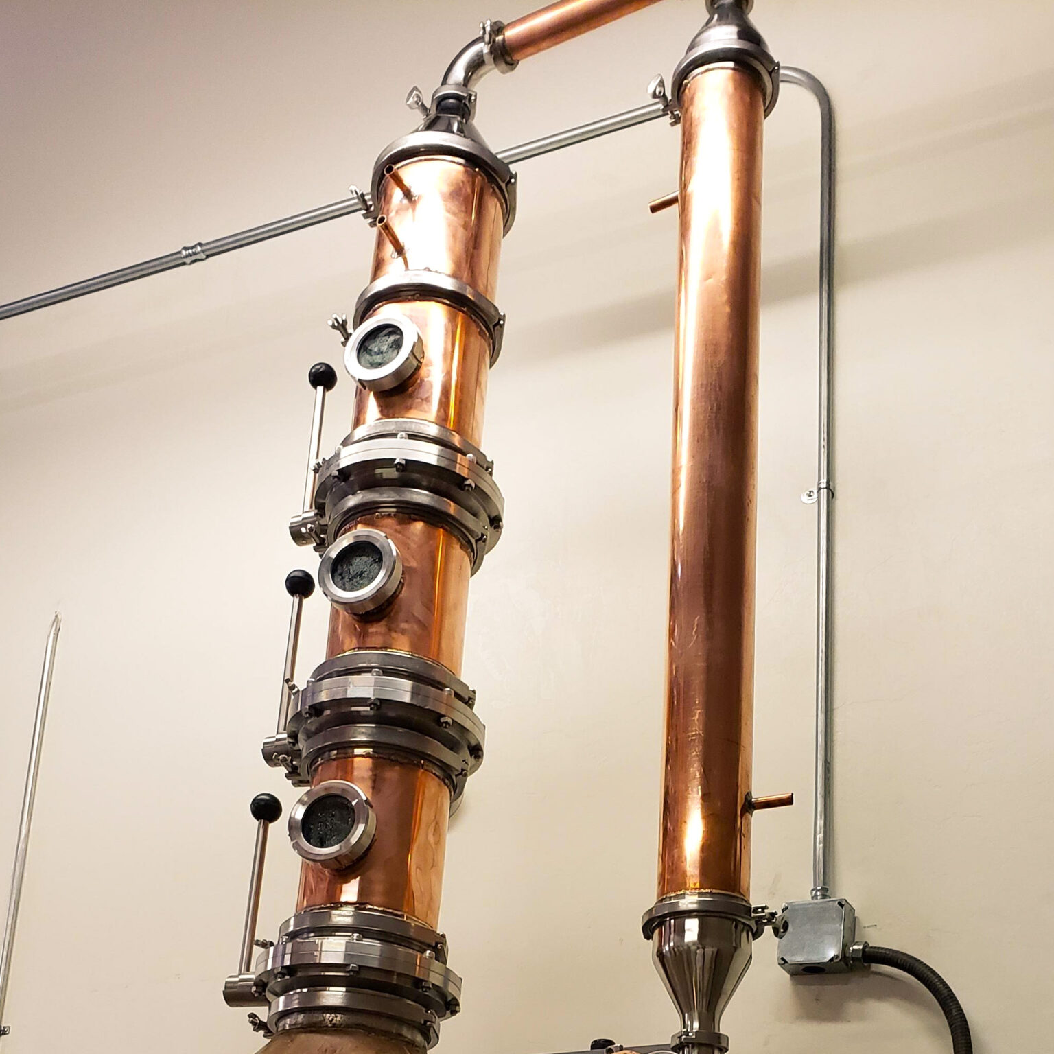 Commercial 8" Adjustable 3-Plated Column - Plus Dephlegmator - Plus ...