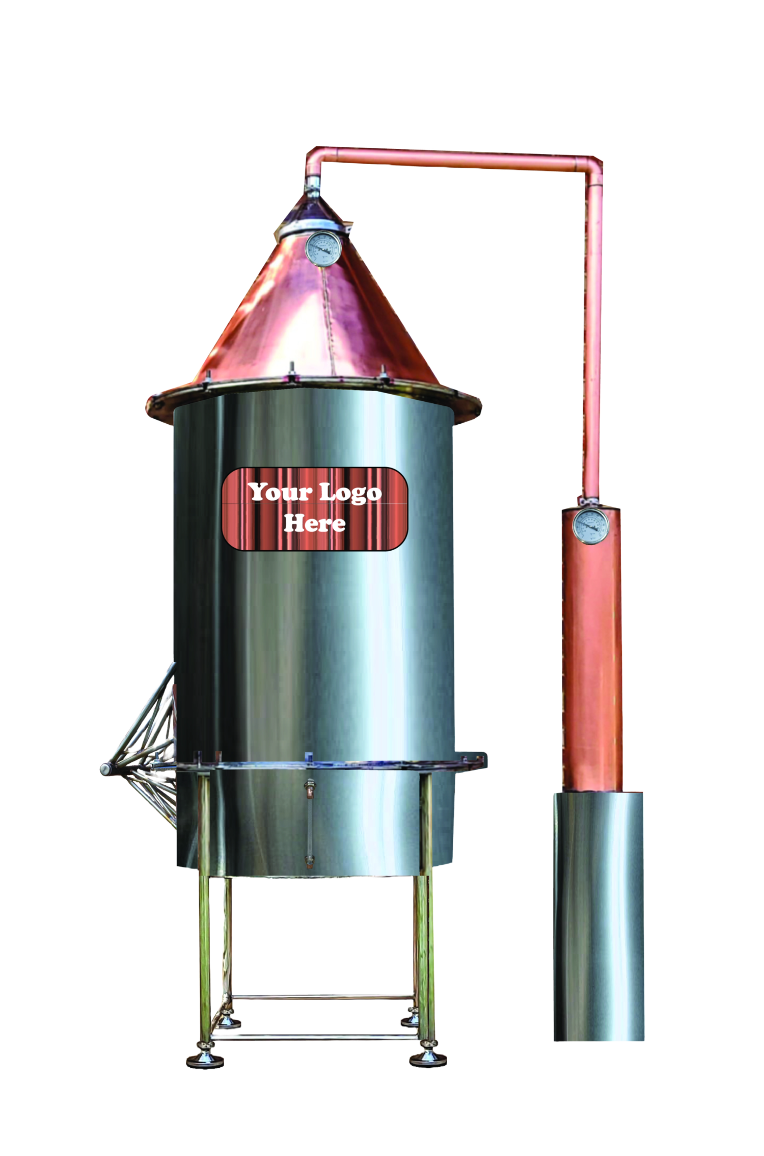 175-Gallon Commercial Essential Oil Still - Copper Moonshine and ...