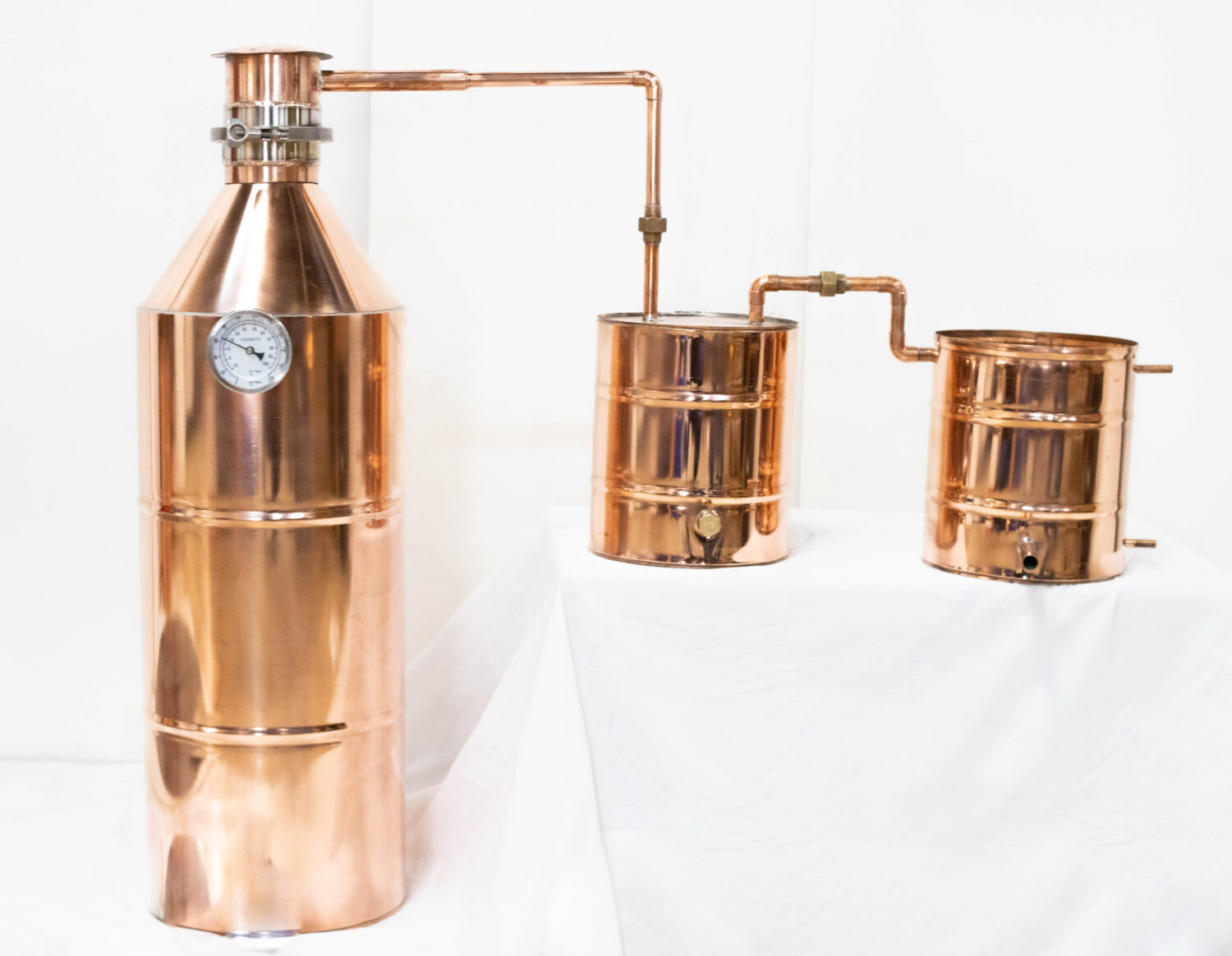 10 Gallon Copper Moonshine Still Kit: Worm, Thumper & More