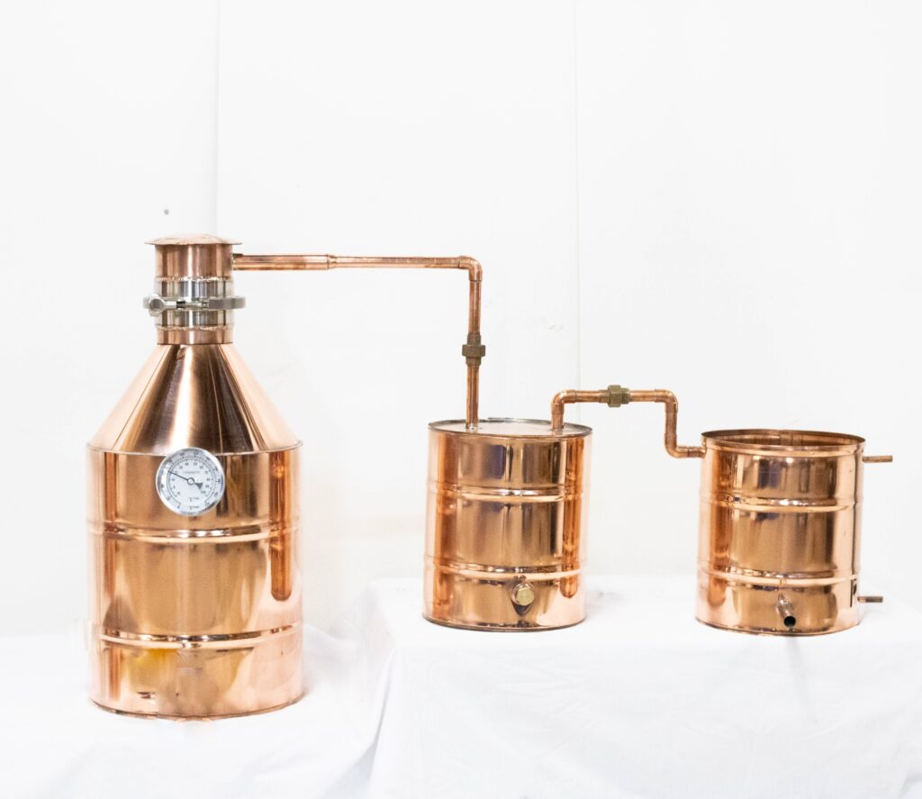 5 Gallon Copper Still Standard Kit - Copper Moonshine and Essential Oil ...