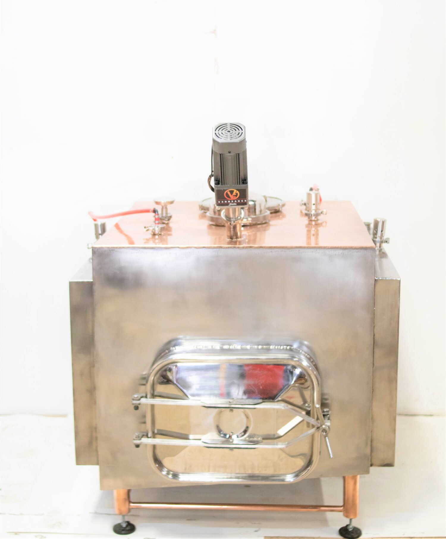 160 Gallon Oil Jacketed Mash Tun/Still Combo - Copper Moonshine and ...